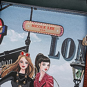 Nicole Lee FASHION WOW IT'S LONDON PRINT SHOPPER BAG