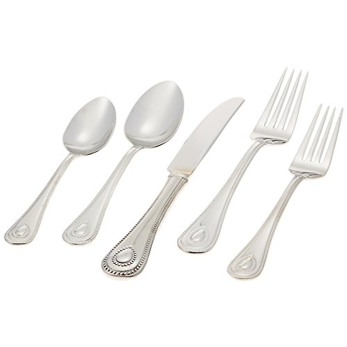 Lenox 829739 French Perle Flatware Set, 11.30 LB, 65-Piece