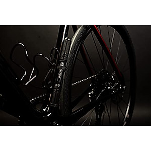 SILCA Tattico Mini Portable Pump for Bicycles with Integrated Hose, Chuck and Water Bottle Cage Mount