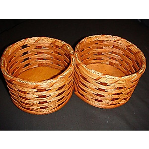 Double Peanut Amish Handmade Basket One Side Holds the Uncracked Peanuts Still in the Shell Other Side Holds Hulls Until Ready to Be Discarded in the Trash or Recycle Bin. Great Idea for Any Man Cave or Bar. Can Also Be Placed on the Coffee Table in Front