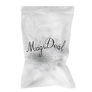 Sparkly Rhinestone Bridal Wedding Bouquet Flower Brooch Pin Silver