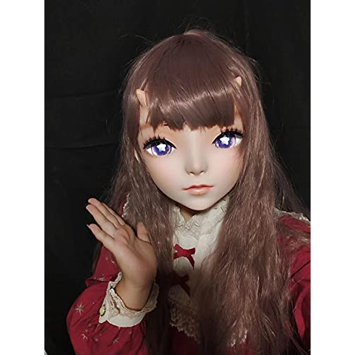 KuKu Comic Resin BJD Cosplay Anime Full Head Kigurumi Doll Mask (standard 3/4)