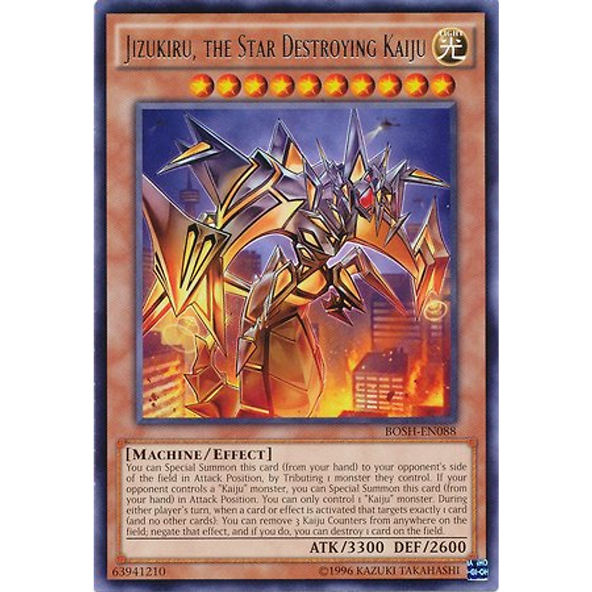 Yu-Gi-Oh! - Jizukiru, The Star Destroying Kaiju (BOSH-EN088) - Breakers of Shadow - Unlimited Edition - Rare