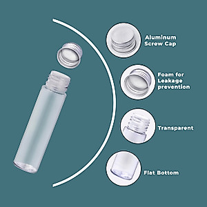 Berenti 30 PCS Plastic Test Tubes with Caps (50 ml) - 1.09×4.30 Inches/28×109 mm Gumball Tubes as Storage Containers for Candy, Beads, Powder – Clear Test Tube for Sample Testing, Home & Party Décor