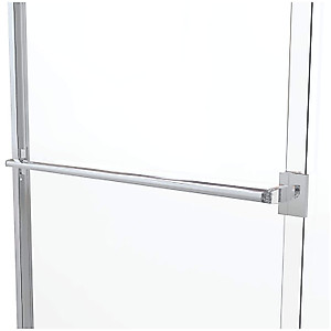 Basco CLCH05A6070CLSV Classic Sliding Shower Door, 56-60 in. W x 70 in. H, Silver Clear Glass