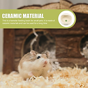 Hamster Food Bowl Hamster Food Holder Pet Feeding Bowl -Falling Pet Bowl Pet Food Bowl Rabbit Feeder Guinea Pig Bowl Multi-Function Pet Bowl Small Pets Food Container