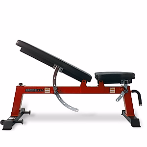 CAP Barbell Deluxe Utility Weight Bench, Red (FM-CS804DX-RD)