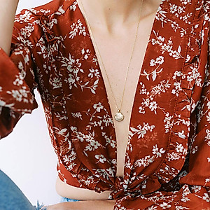 Honeycat Shell Locket Necklace in Gold, Rose Gold, or Silver | Minimalist, Delicate Jewelry (Gold)