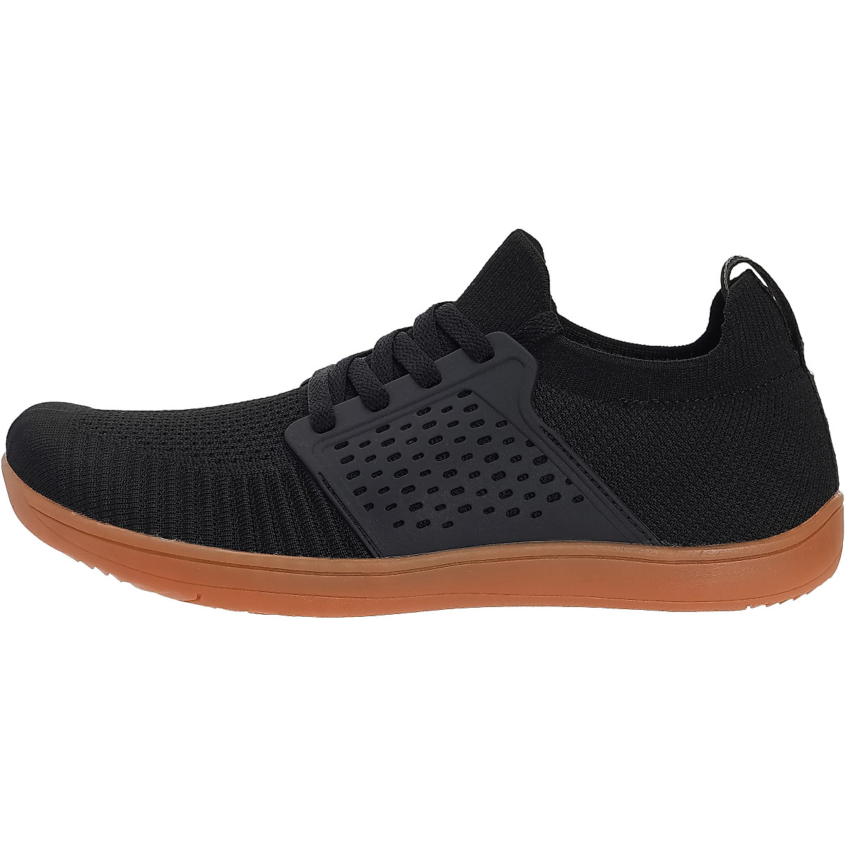 WHITIN Men's Extra Wide Width Toe Box Trail Running Shoes Minimalist Barefoot Sneakers Size 11W Gym Zero Drop Treadmill Weightlifting BlackGum 44