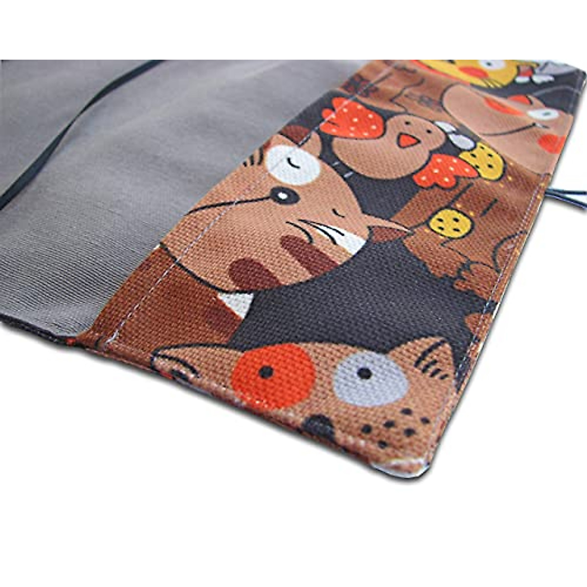 Fabric Book Sleeve Cover, Washable Novel Protector - Cats Design, Padded Book Protector for Adult, Planner Book Case, Hard Books Covers for Paperback 5.5 x 8.2 x 1.6 (Cats)