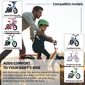 16'' x 1.75/1.95/2.15 Inner Tubes (2-Pack) | Compatible with Most 16’’ Kid Bikes Like RoyalBaby, Schwinn, Dynacraft Magna and Titan - Made from BPA/Latex Free Premium Quality Butyl Rubber