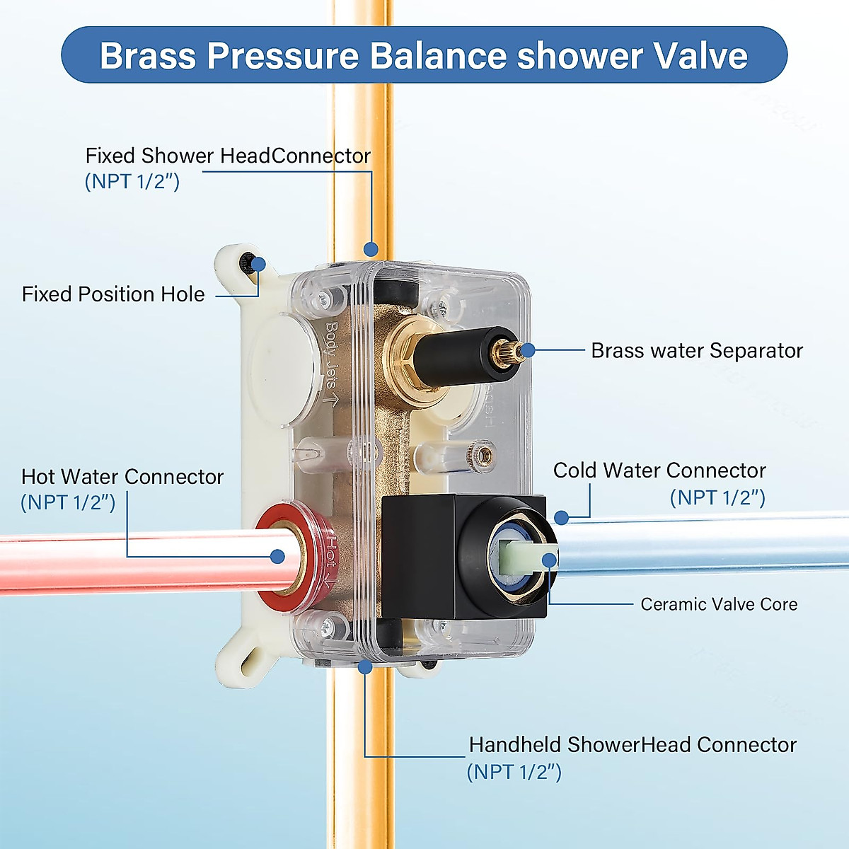 Shower Faucet Set Matte Balck Rain Shower System with High Pressure 8 Inches Rain Shower Head and Handheld Spray Bathroom Luxury Rain Mixer Shower Faucet Set Complete Combo Set Ceiling Mounted