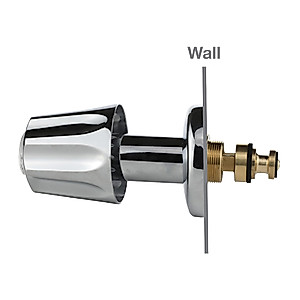 DANCO Bathtub and Shower 3-Handle Remodel/Rebuild Trim Kit for Gerber Faucets | Knob Handle | 11B-1H, 11B-1C, 11B-4D | Chrome (39617)