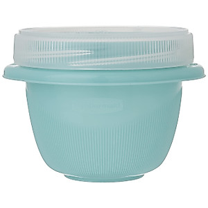 Rubbermaid TakeAlongs Snacking Food Storage Containers, 1.2 Cup, Colors may vary