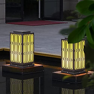 Enlylyog Lawn Lamp Outdoor Home Park Lawn Lamp Waterproof Villa Courtyard Lamp Garden Community Decoration Outdoor Landscape Lamp Hotel Column Head Lamp