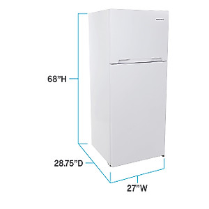 West Bend Frost Free Apartment Size Refrigerator, 14.3-Cu.Ft, White