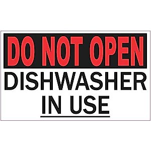 StickerTalk Dishwasher in Use Magnet, 5 inches by 3 inches