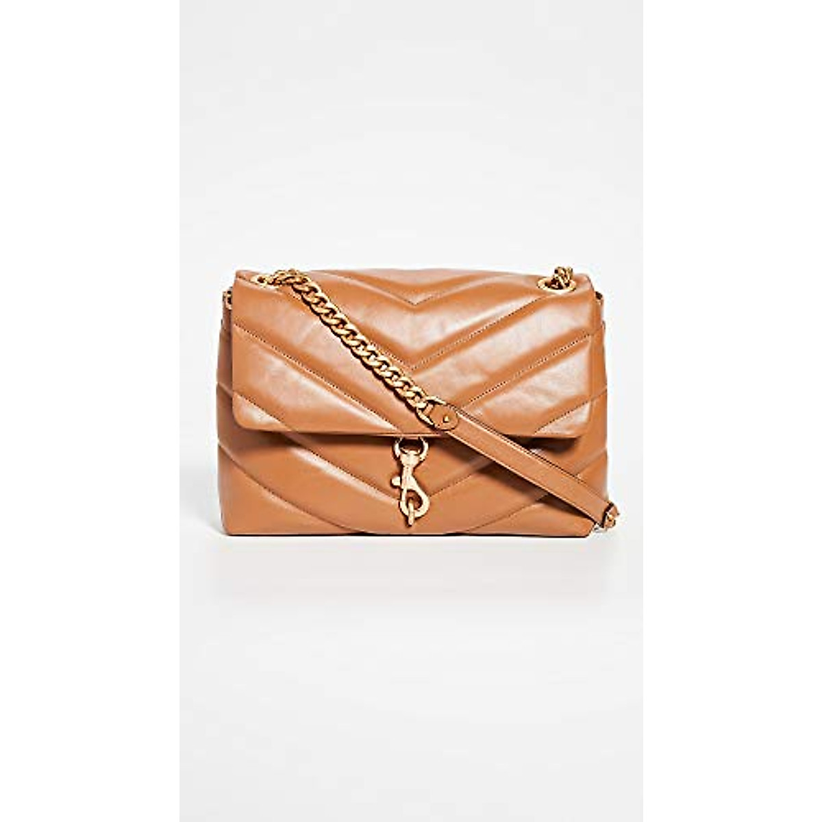 Rebecca Minkoff Women's Edie Maxi Shoulder Bag, Caramello, Brown, Tan, One Size