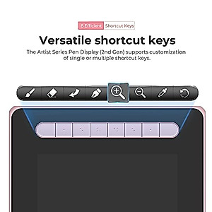 XPPen Drawing Tablet with Screen, 12 inch Graphics Tablets Artist 12 2nd, Digital Drawing Pad with X3 Stylus,127% sRGB Full Laminated Drawing Monitor Display for Art Design & Video Editing (Pink)