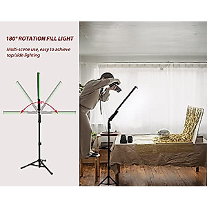 RGB Handheld LED Photography Light Wand ,9-Color Video Light Stick, Tripod Photography Kit, Built-in Rechargeable Battery, 1000 Lumens Adjustable 3200K-5600K