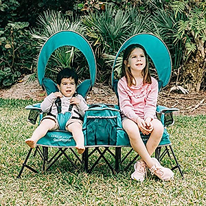 Baby Delight Go with Me Duo Deluxe Portable Chair | for Kids | Double Seat | Indoor and Outdoor | Teal