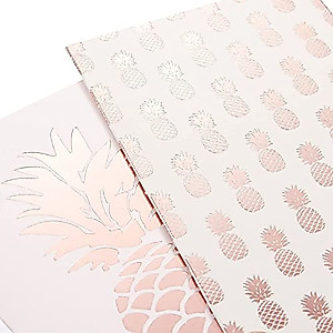 36-Pack All Occasion Greeting Cards in Pink Foil Pineapple Designs, Envelopes Included, 4x6