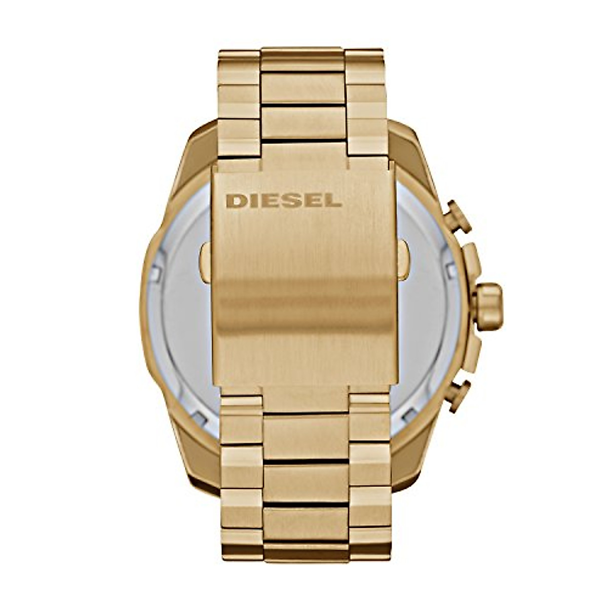 Diesel Men's 51mm Mega Chief Quartz Stainless Steel Chronograph Watch, Color: Gold (Model: DZ4360)