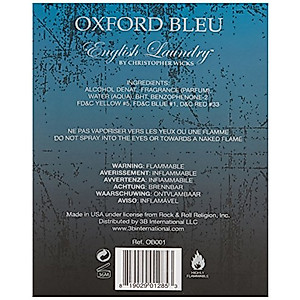 English Laundry Oxford Bleu Eau de Parfum, 3.4 Fl Oz