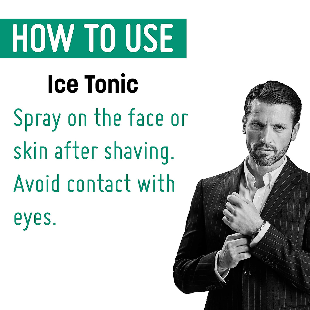 Framesi Barber Gen Ice Tonic, 3.4 fl oz, After Shave Tonic Spray for Face and Scalp