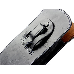 Zebra TC77 TC70 Scanner Leather case, Yanzeo Sturdy Portable Bag, Suitable for Zebra TC75, TC21, TC51, TC52, TC72, TC77, Handheld Barcode Touch Mobile Data Terminal, Bracket with Metal Clip