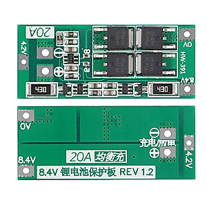 5 PCS 2S 20A 7.4V 8.4V 18650 Li-Ion Lithium Battery 18650 Charger PCB BMS Board with Balance