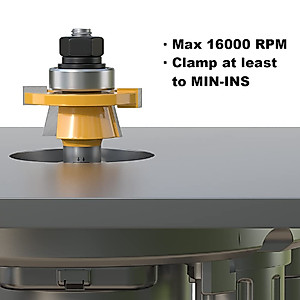 Fivepears Shaker Rail and Stile Router Bits Set 1/2 Inch Shank, 3/8 Inch Cutting Depth, Up to 7/8 Inch Stock, Shaker Style Router Bit for Making Kitchen Cabinet Door Wood Flooring Raise Panel.