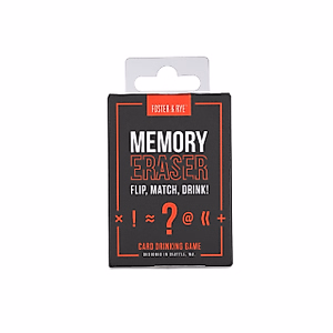 Foster & Rye Memory Eraser - Card Matching Adult Drinking Games for Adults Only - Board Games for Drinking