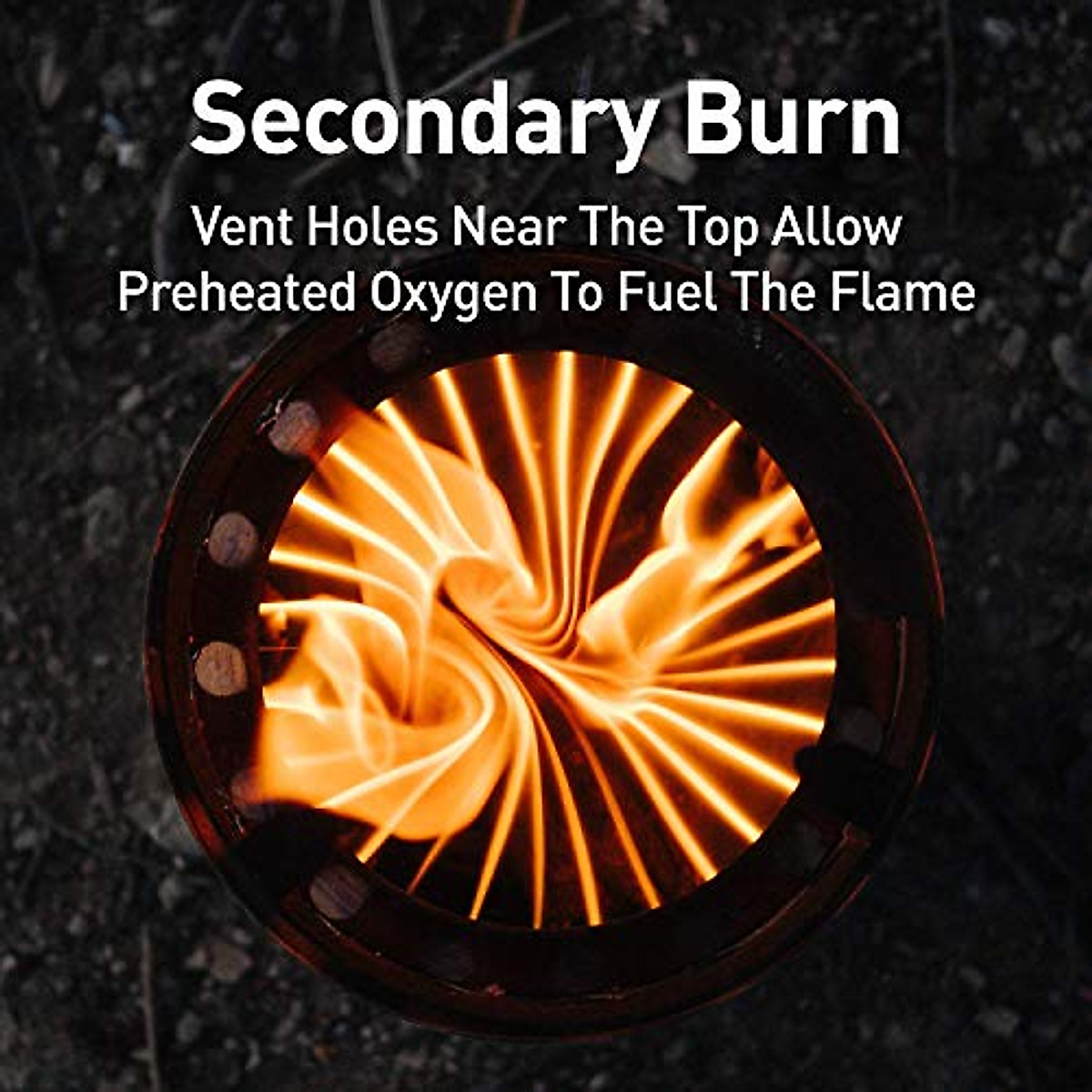 Solo Stove Titan Camping Stove Portable Stove for Backpacking and Outdoor Cooking Great Stainless Steel Camping Backpacking Stove Compact Wood Stove Design-No Batteries or Liquid Fuel Canisters Needed