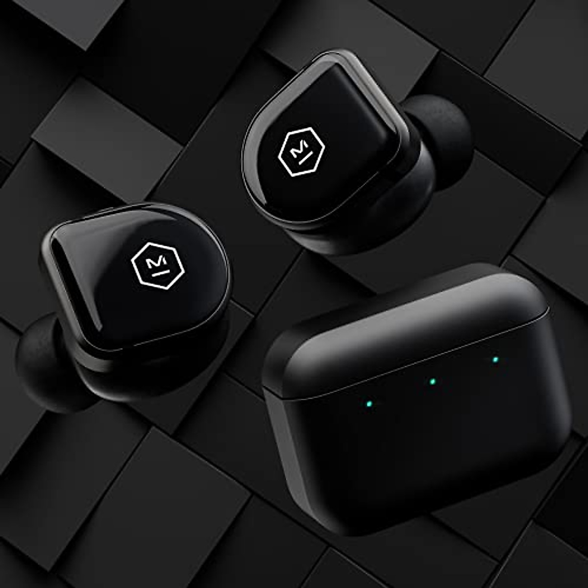Master & Dynamic MW08 True Wireless Earphones (Black Ceramic/Matte Black Case)