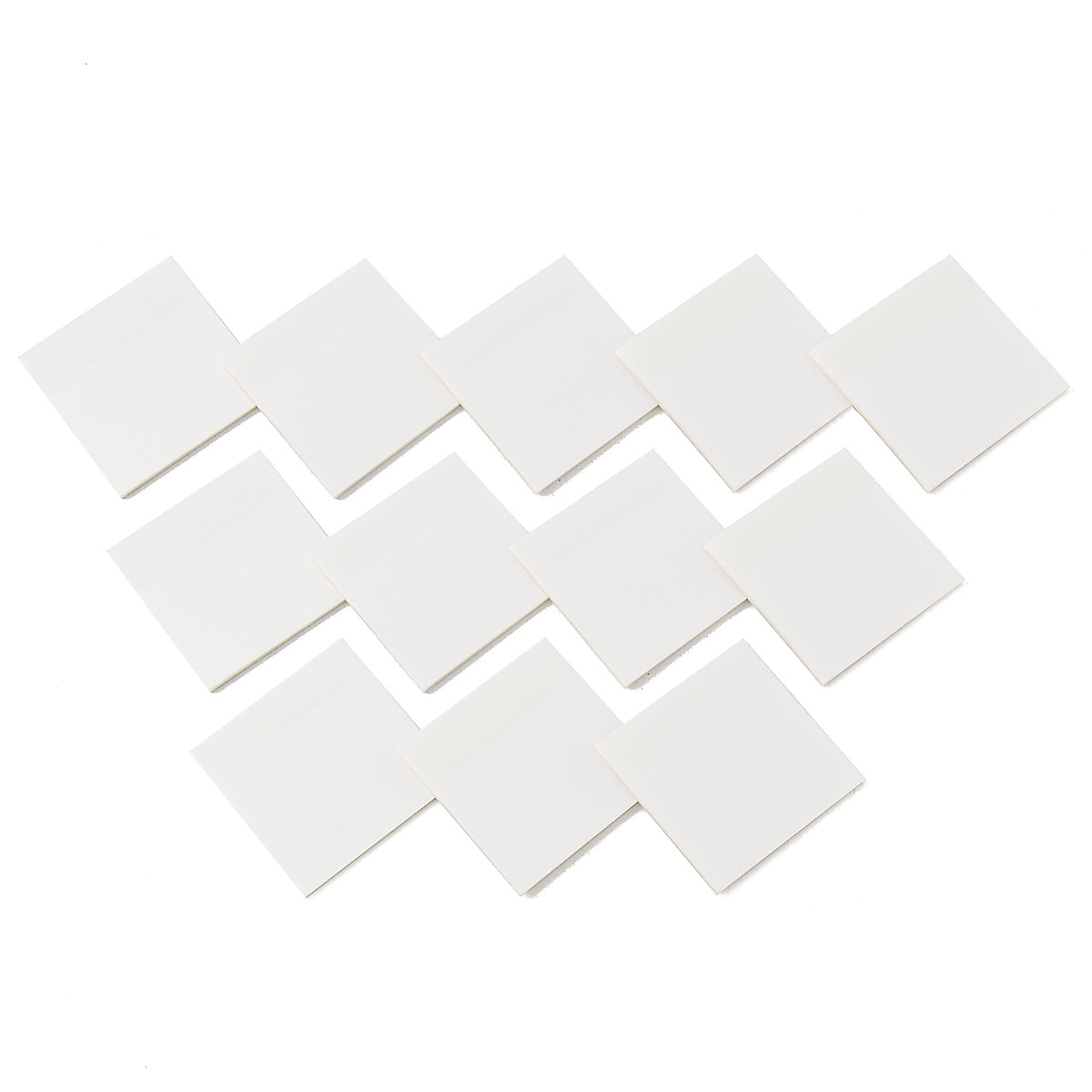 300Pcs Transparent Sticky Notes Clear Sticky Notes Waterproof self-Adhesive Translucent Sticky Notes