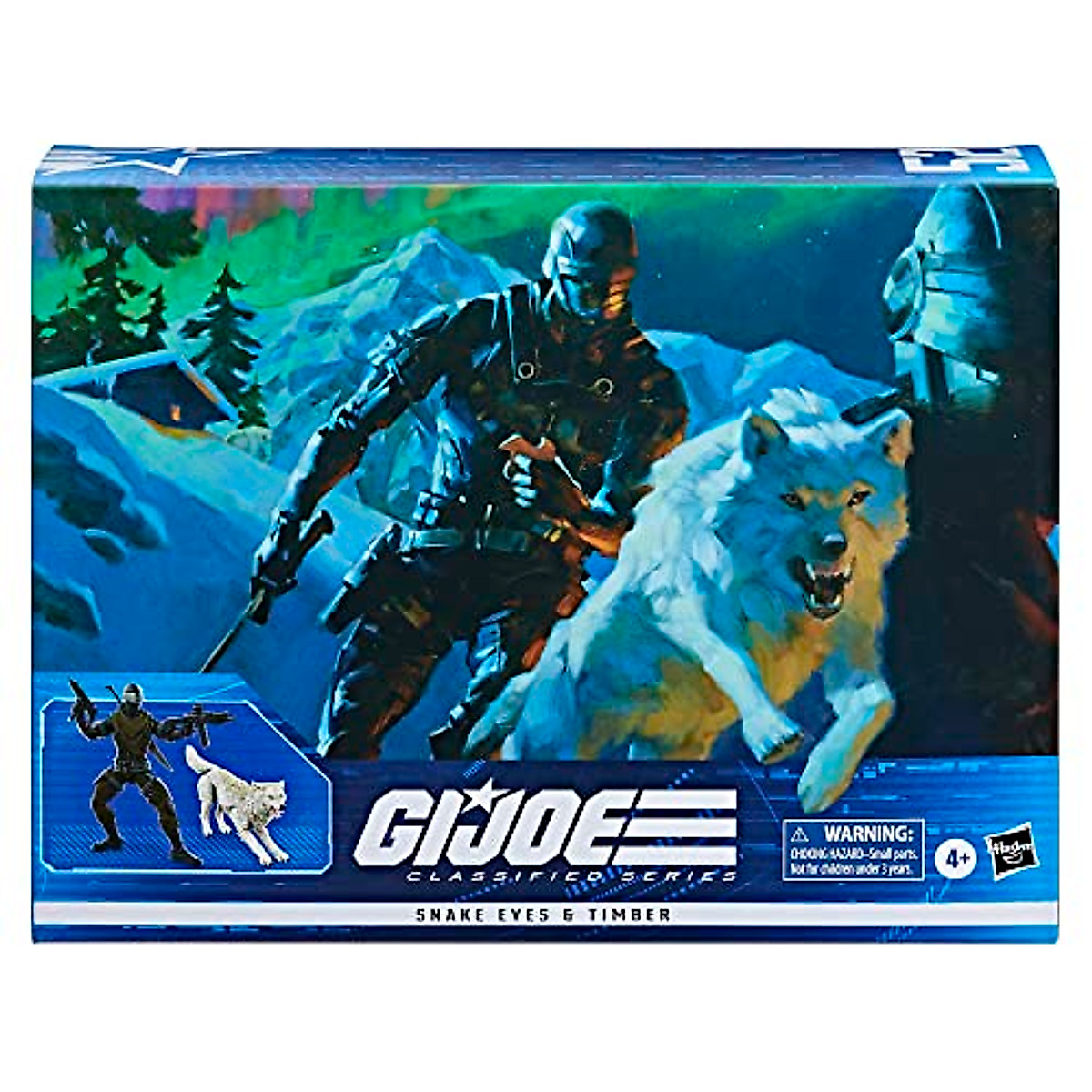 G. I. Joe Wolf Classified Series Snake Eyes & Timber Action Figures 52 Collectible Premium Toys, 6-Inch Scale, Custom Package Art, F4321