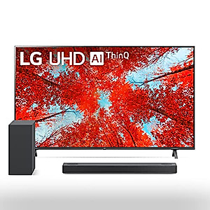 LG 50-inch Class UQ9000 Series 4K Smart TV with Alexa Built-in 50UQ9000PUD S75Q 3.1.2ch Sound bar w/Dolby Atmos DTS:X, Hi-Res Audio, Meridian, HDMI eARC, 4K Pass Thru w/Dolby Vision