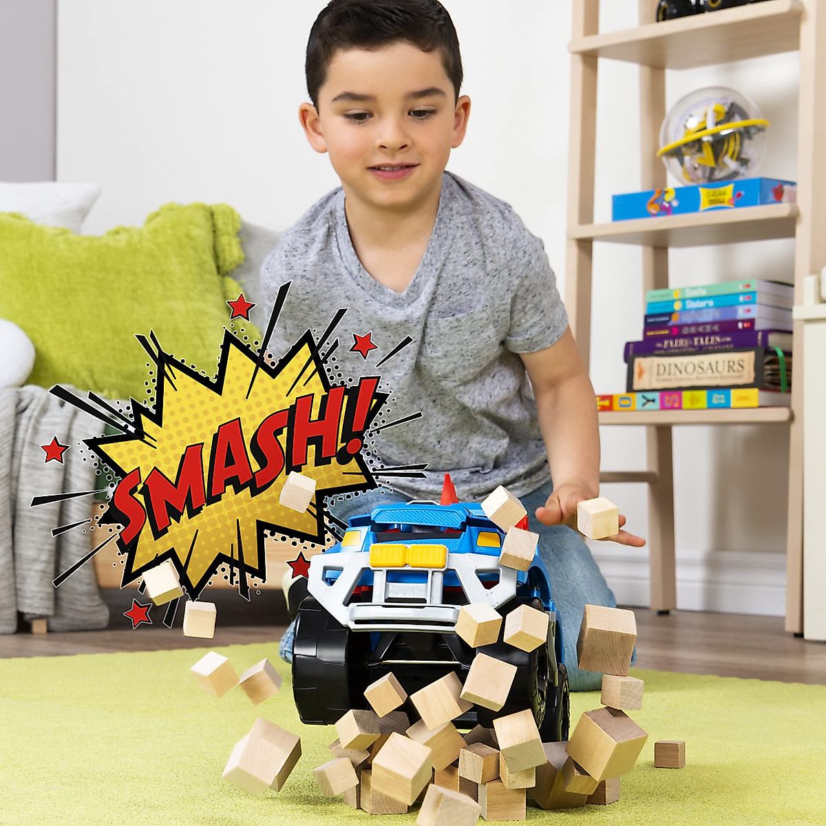 Demo Duke, Crashing and Transforming Vehicle with Over 100 Sounds and Phrases, for Kids Aged 4 and Up