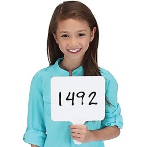 Write Again Two-Sided Answer Paddles - 6 Paddles