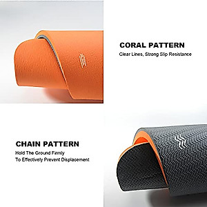 Hatha Yoga TPE Knee Pad，Extra think and soft，27"x14"x4/5"Th，Great for Knees and Elbows,Standard Mat For Pain Free Joints in Yoga,Floor Exercise,Gardening, Yard Work and Baby Bath.