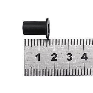 Dilwe Windshield Bolts, 6pc M5 Quality Rubber Well Nuts for Sealing Holes or Isolating Vibrations for Motorcycles Kayak Canoe Boats