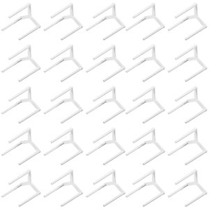 DOITOOL 100pcs Pizza Stand Pizza Display Stand Pizza Saver Triangle Stackable Pizza Tripod Support Frame Tabletop Pizza Stack Pizza Table Stand Pizza Rack White Table Shelf Plastic Desktop