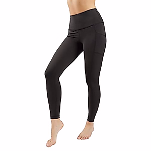 90 Degree By Reflex High Waist Tummy Control Interlink Squat Proof Ankle Length Leggings - Black - XL