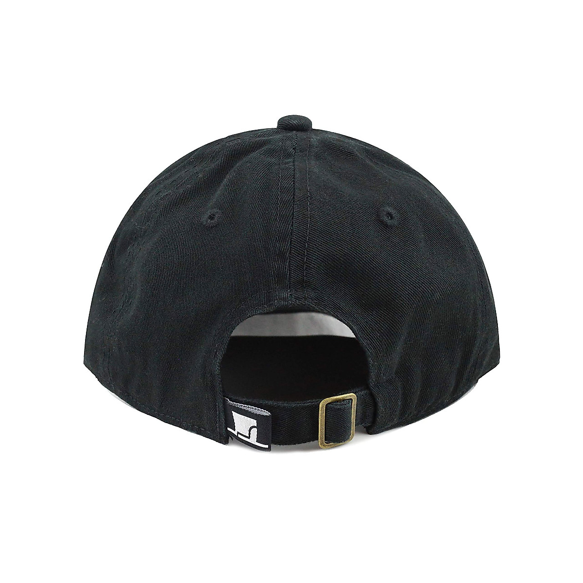 The Hat Depot Kids Washed Low Profile Cotton and Denim Plain Baseball Cap Hat (2-5 yrs, Black)