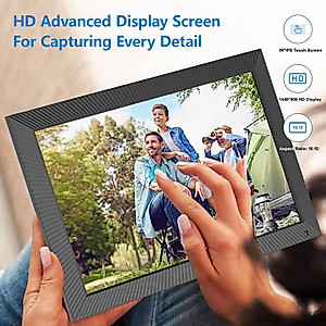 Extra Large Digital Picture Frame - 19 inch Dual-WiFi Digital Photo Frame Wall Mountable, 32GB WiFi Smart Frame, Full Function, Share Photos and Videos via App or Email Instantly, Free Cloud Storage