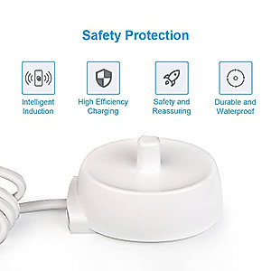 for Oral B Electric Toothbrush Replacement Charger, More Safety Compatible with Most Oral B Braun Toothbrush Charger Base Inductive Model 3757 Charger,Waterproof IPX7 Portable Travel
