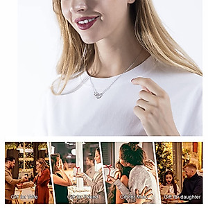 FOTAP Miscarriage Memorial Necklace Gifts Mommy of an Angel Gift Stillborn Baby Gift Interlocking Circles linked Bereavement Remembrance Jewelry