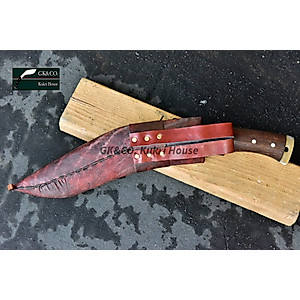 GK&CO. Kukri House Genuine - 11" AEOF Afghan Official Issued Genuine Kukri/Khukuri Knives Red Sheath GK&CO.Kukri In Nepal