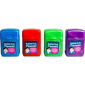 Plak Smacker Bubble Gum Flavored Floss, 15 yds - 4 pack